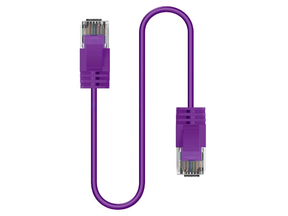 Cruxtec RF6A 3m Ultra-Thin CAT6A UTP Ethernet Cable - Purple [RF6A-030-PU]