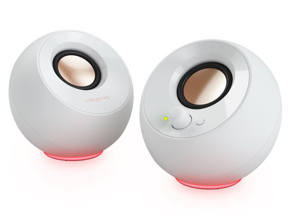 Creative Pebble SE RGB USB-C Powered PC Speakers - White [51MF1725AA001]