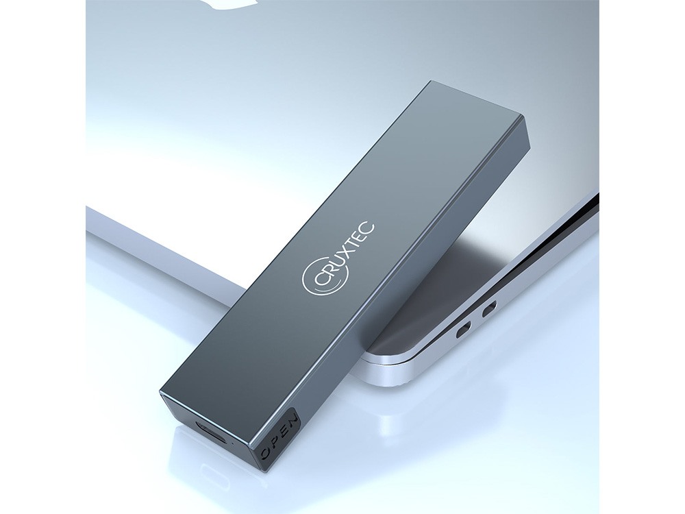 Cruxtec NVMe & NGFF Dual Protocol M.2 SSD to USB-C Enclosure [M2NC3-SG]