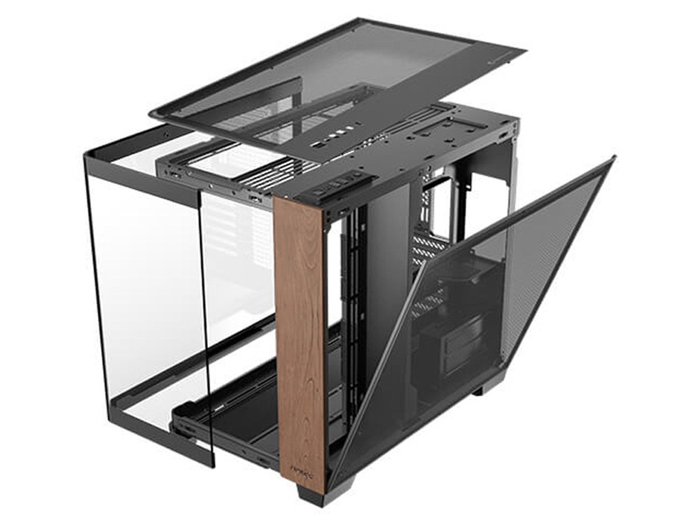 Antec C8 Curve Wood Tempered Glass Full-Tower Case - Black [C8 Curve Wood]