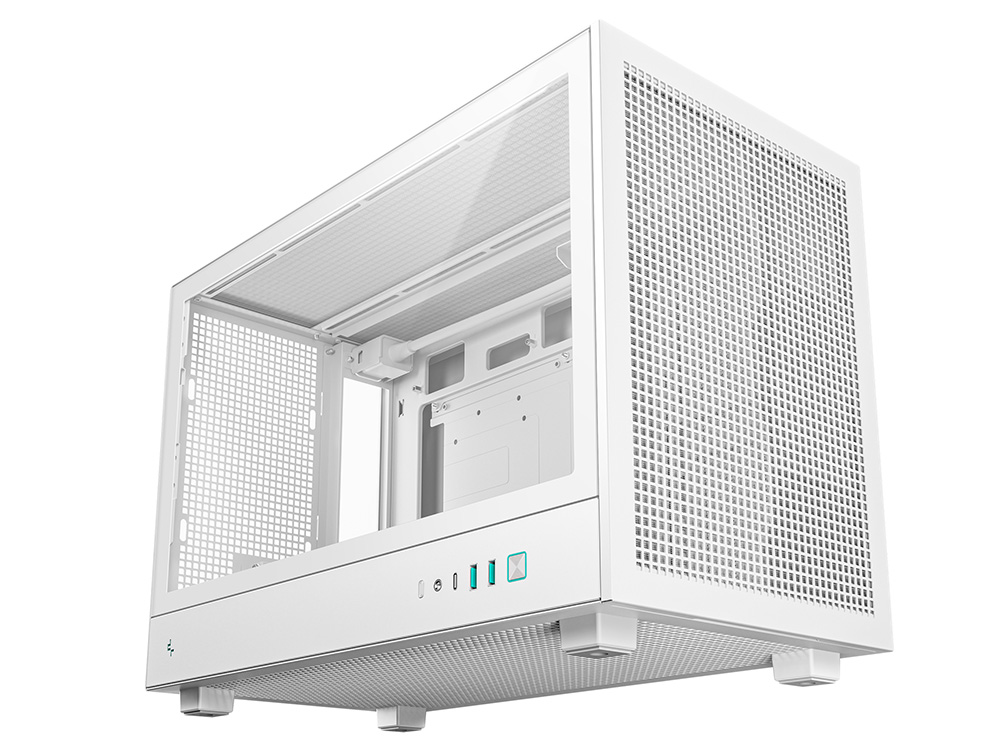 Deepcool CH260 Tempered Glass Micro-ATX Case - White [R-CH260-WHNGM0-G-1]