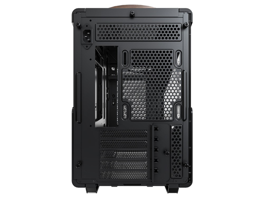 Montech Heritage Leather & Metal Micro-ATX Case - Black [Heritage (B)]