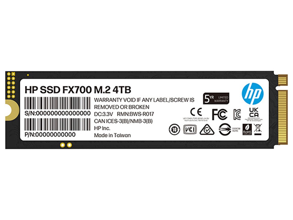 HP FX700 4TB PCIe Gen4 NVMe M.2 SSD [8U2N7AA#]