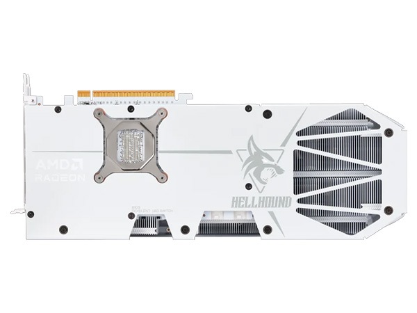 PowerColor Hellhound Spectral Radeon RX 9070 XT 16GB GDDR6 Graphics Card - White [RX9070XT 16G-L ...