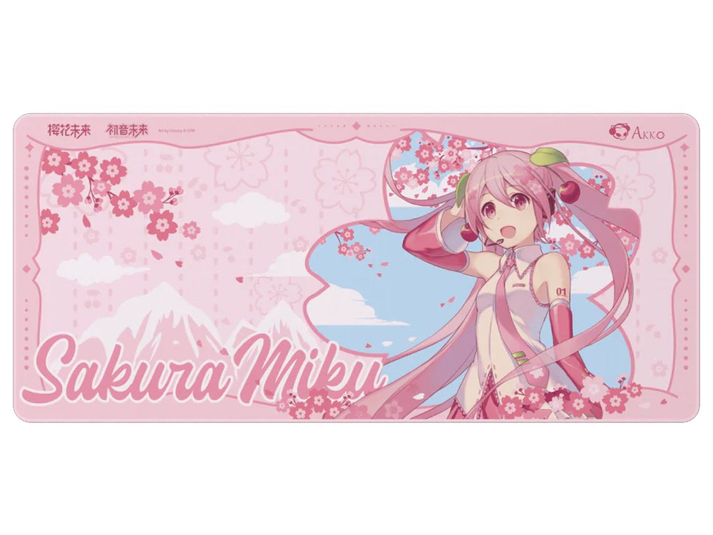 Akko Sakura Miku Mousepad (900 x 400mm) [6925758629669]