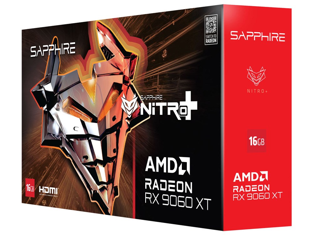 Sapphire Nitro+ Radeon RX 9060 XT 16GB GDDR6 Graphics Card [11350-01-20G]