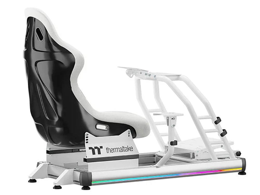Thermaltake Gaming GR500 RGB Racing Simulator Cockpit - Snow Edition ...