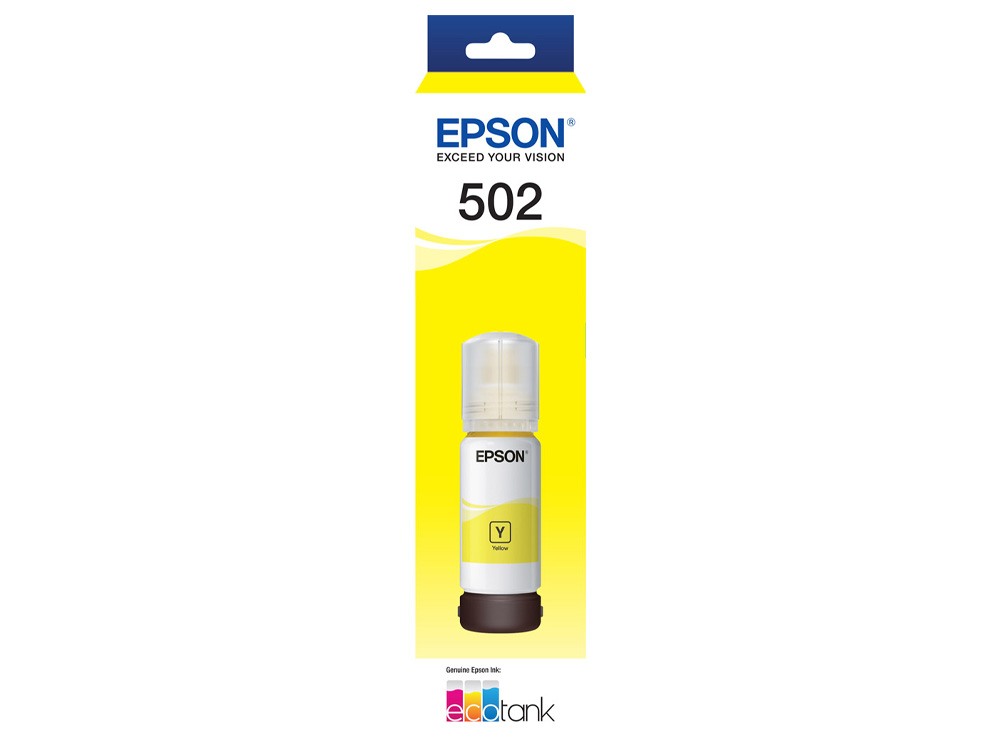 Epson EcoTank T502 Ink Bottle - Yellow [C13T03K492]