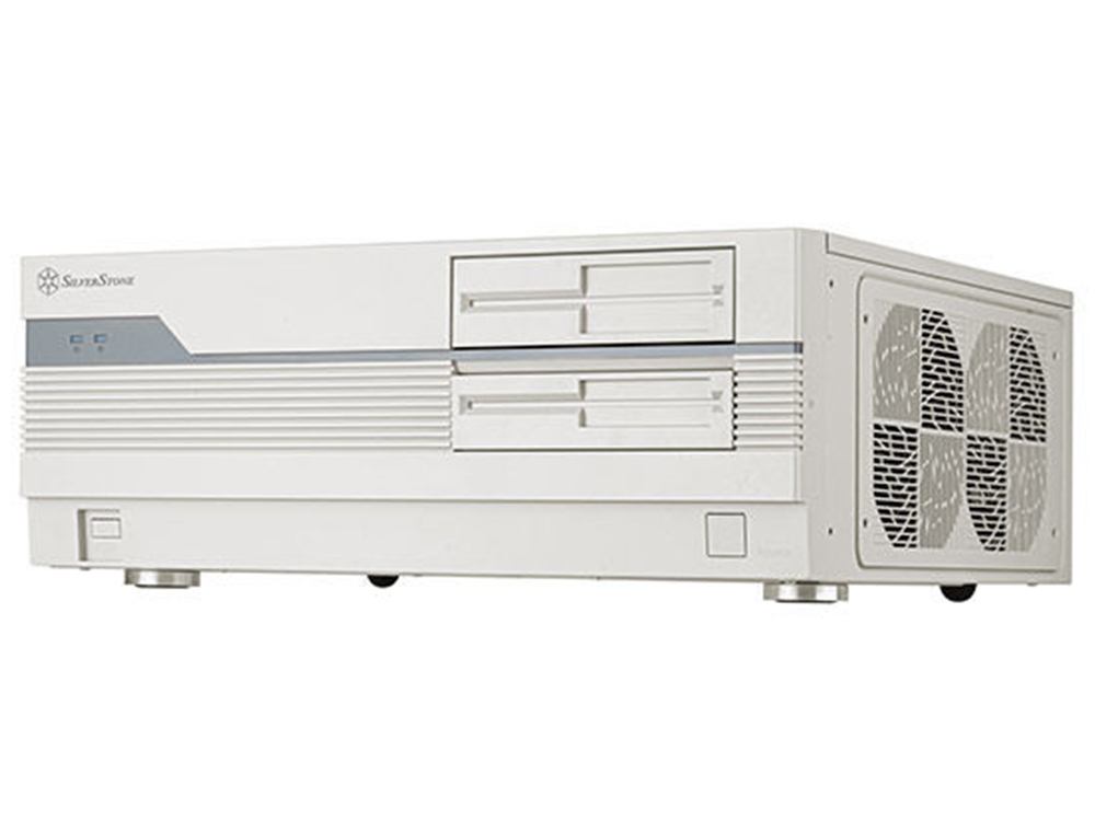 Silverstone SST-FLP01W Retro-inspired HTPC ATX Case (no PSU) [SST-FLP01W]