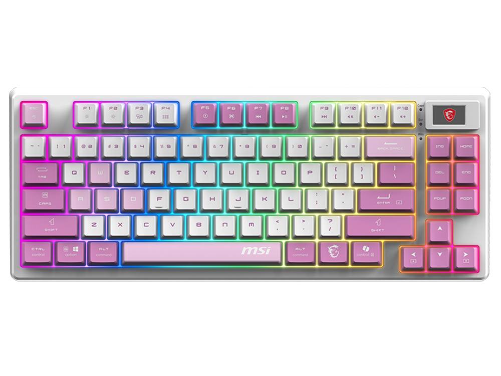 MSI Forge GK600 TKL Wireless RGB Linear Switch Gaming Keyboard - Violet ...