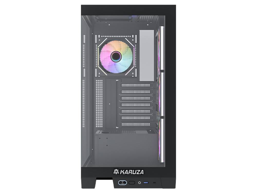 Karuza Ming Pro Mid-Tower ATX Case - Black [STC-MING-PRO black]