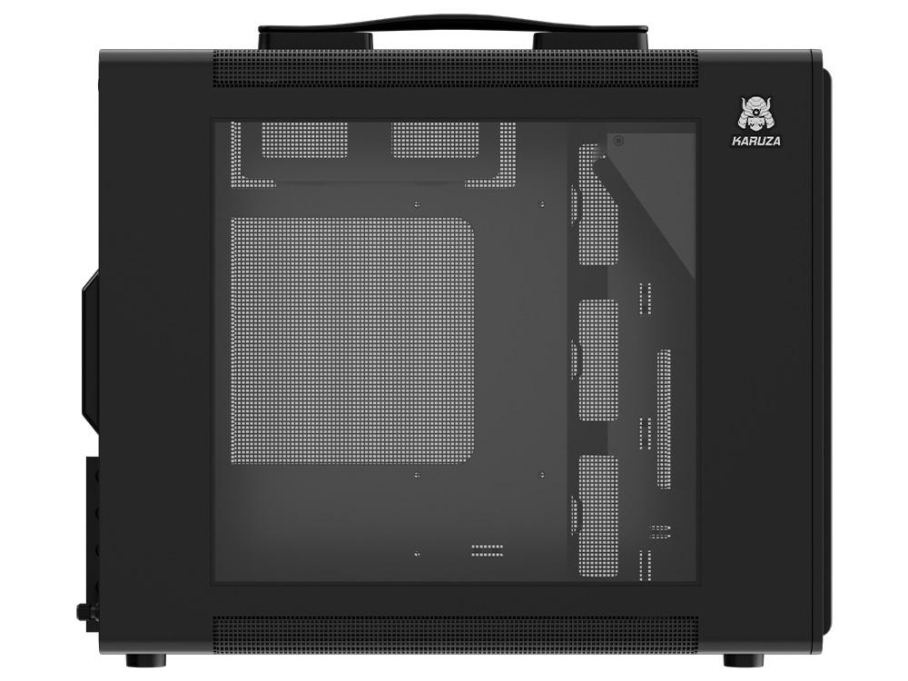Karuza WJS2 Mini Portable Micro-ATX Case - Black [STC-WJS2 glass pannel ...