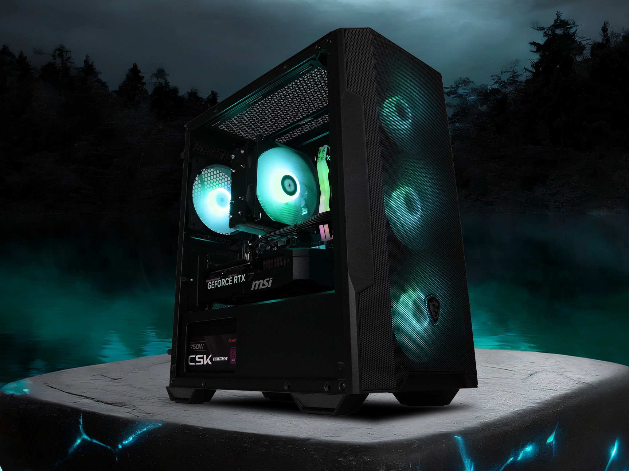 Centre Com Shadow II Ryzen 5 9600X RTX 5070 Gaming PC with Windows 11 License [KZAMS_SII9600X ...