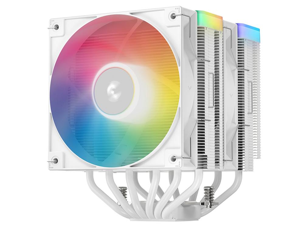 Deepcool AG620 V2 120mm with ARGB Top Cover CPU Cooler - White [R-AG620 ...