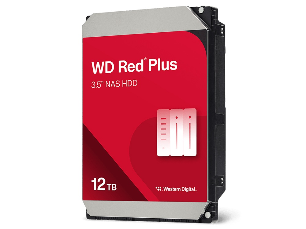 WD Red Plus 12TB 3.5" NAS Hard Drive [WD120EFGX]
