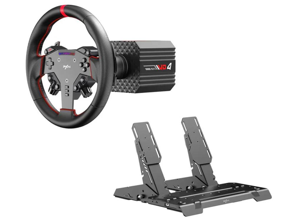 PXN VD4 Bundle F Direct Drive Racing Wheel with 4Nm Torque Pedals and ...