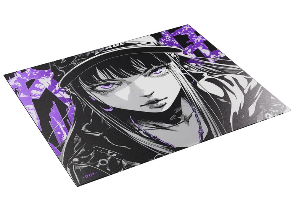 Pwnage Glass Mousepad - Nyomi Purple Limited Edition (420 x 490 x 3mm ...