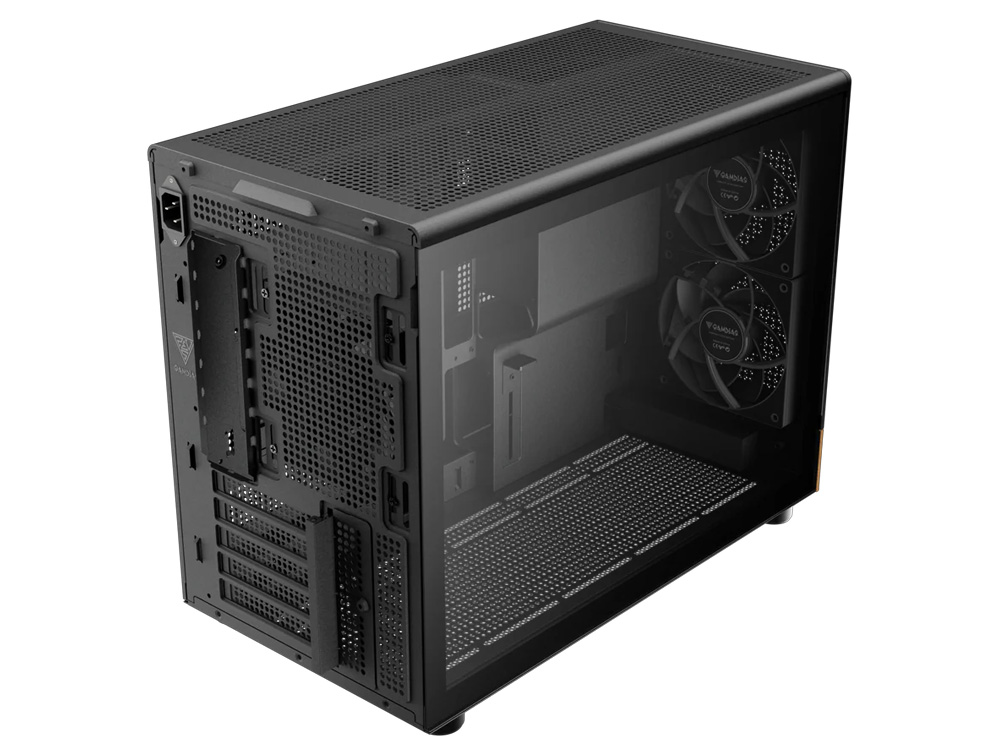 Gamdias ATHENA M4M Wood Tempered Glass Micro-ATX PC Case [CASEGDAM4MWD]