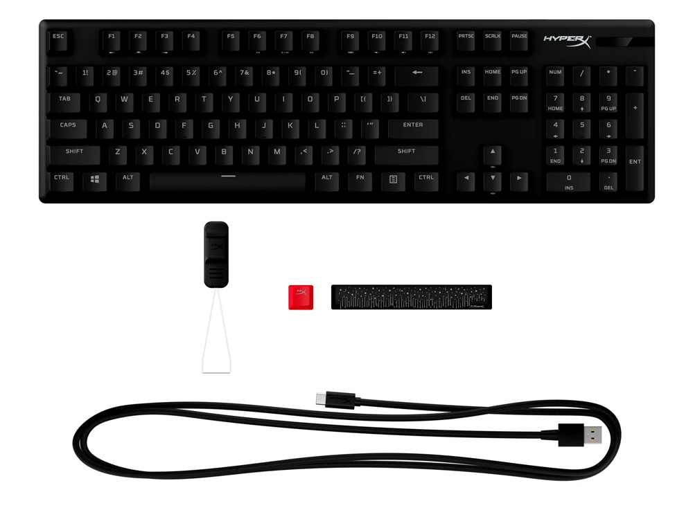 HyperX Alloy Origins PBT Aqua Switch Mechanical Gaming Keyboard [639N5AA]