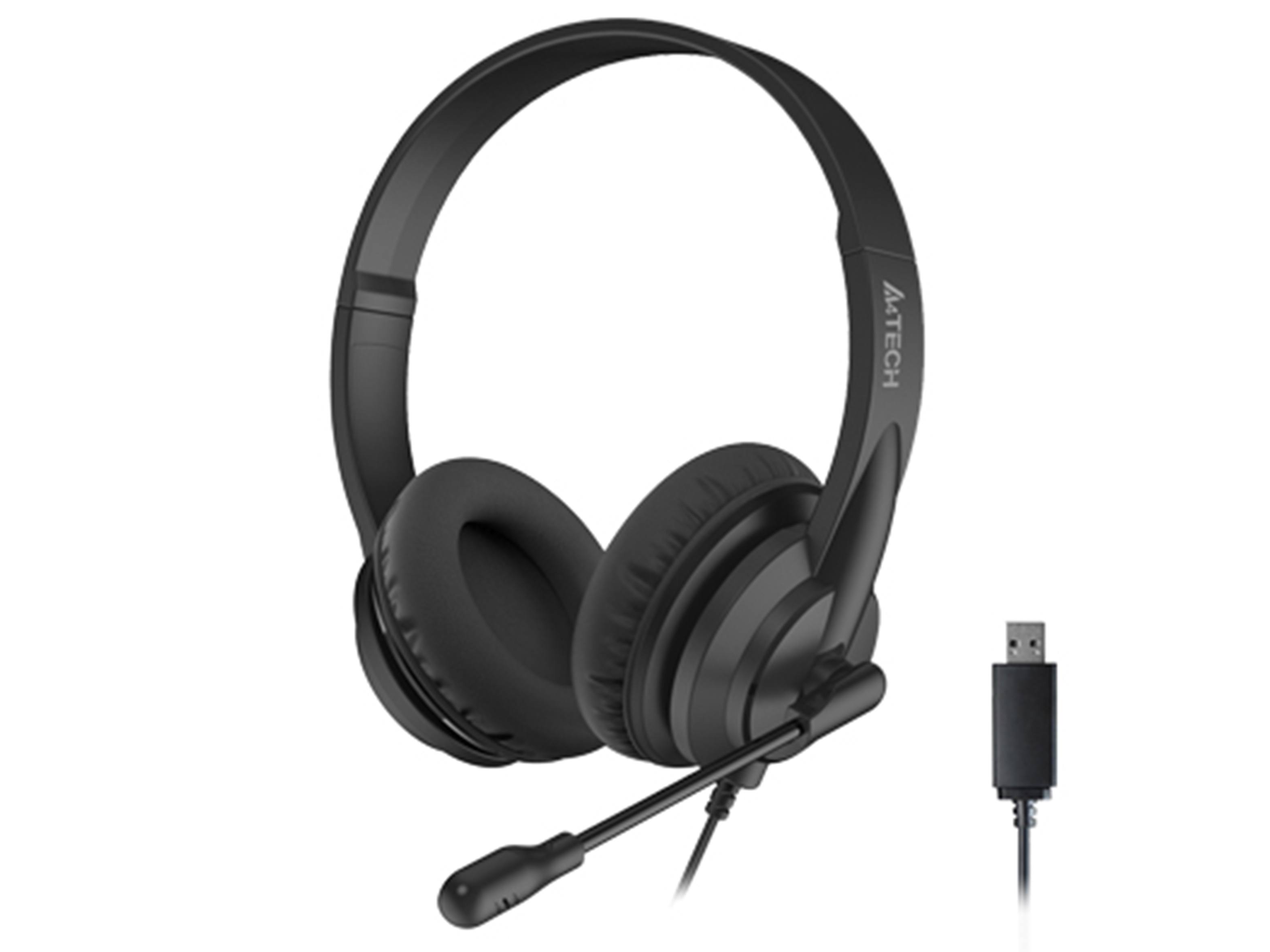 A4Tech Stereo USB Headset - Black [HU-10 Black]