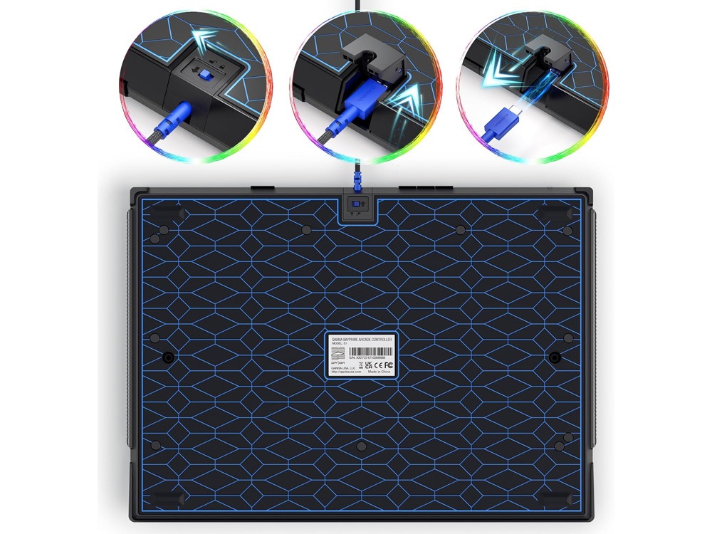 Qanba SAPPHIRE S1 Leverless Arcade Controller for PS5/PS4/PC [QGSAC]